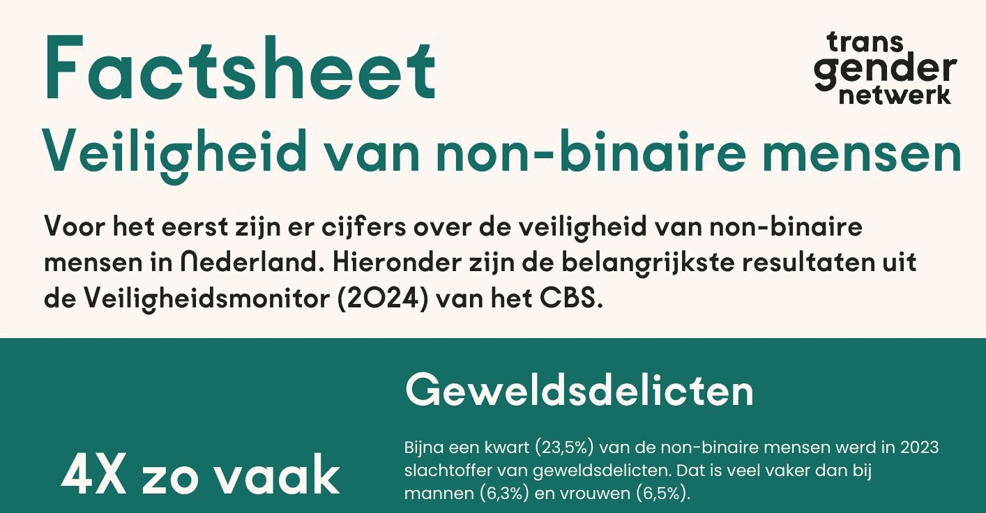 Factsheet Veiligheid van non-binaire mensen - Transgender Netwerk